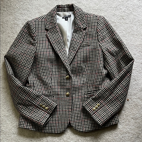 J Crew Houndstooth Blazer
